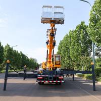 China Hydraulic Lift Platform Truck 32m Truck Mounted Aerial Working Platform for sale