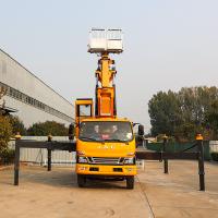 China Customized Diesel Telescopic Boom Bucket Truck Aerial work Truck High-altitude Operation Truck for sale