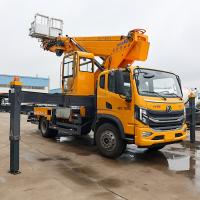 China 40m Dongfeng  truck mounted aerial work platform  Articulated Boom Lift with  lifting bucket type for sale
