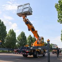 China Lower Price  working height aerial platform work vehicles with cradle for aerial work platform for sale for sale