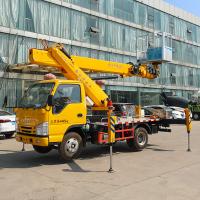 China 27m hydraulic Telescopic lift platform truck aerial working platform truck price for sale