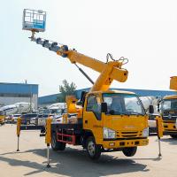 China 27m hydraulic Telescopic lift platform truck aerial working platform truck price for sale
