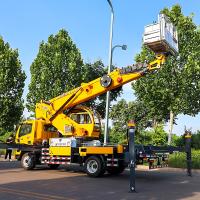 China DONGFENG 153HP Telescopic Boom Lift Truck 32m Hydraulic Man Lift Truck in Stock for sale
