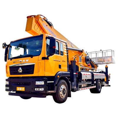 China Hot Selling 6 Wheels telescopic boom 50 m high altitude working truck for sale