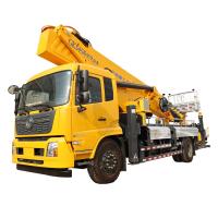 China 45m aerial lift work trucks with telescopic boom truck mounted aerial working platform for sale