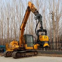China Forestry Log Loader Crane Grab Felling Machine Outdoor Logging Harvester Trees for sale