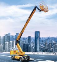 China 28m 4WD Towable Telescopic Boom Lifting Aerial Platform lift Price with Best Quality for sale