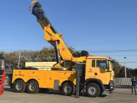 China 40 Ton Tractor 80 Ton Folding Jib Crane Telescopic Arm Up To 21 Meters For Road Rescue High Power Towing for sale
