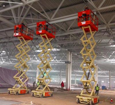 China 12 Meters Customizable Mobile Scissor Lift Platform For Indoor Maintenance for sale