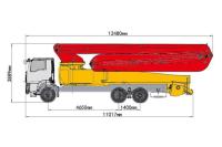 China 52-meter concrete pump truck, ISUZU SITRAK chassis customized production for sale