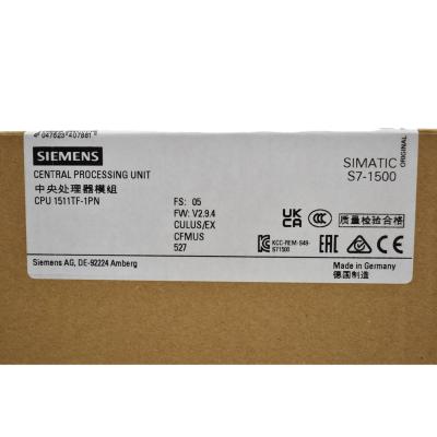 China SIEMENS PLC SIMATIC S7-1500CPU 1511TF-1 PN	6ES7511-1UL03-0AB0 PROFINET IRT WITH 2-PORT SWITCH for sale