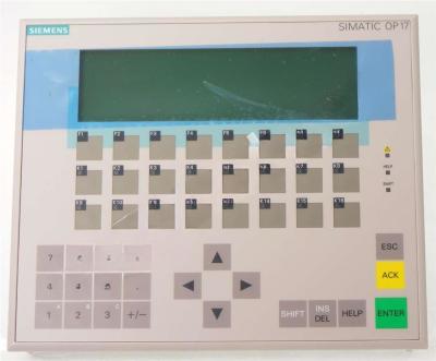China SIEMENS SIMATIC HMI 6AV3617-1JC30-0AX2 OP17/DP12 Operator Panel for sale