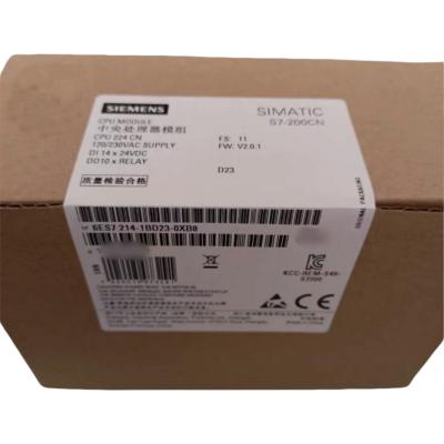 China SIEMENS SIMATIC S7-200 PLC 6ES7214-1BD23-0XB8 CPU 224 AC/DC/Relay14 Inputs/ 10 Relays for sale