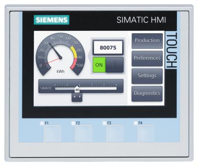 China SIEMENS SIMATIC HMI 6AV2124-2DC01-0AX0 SIMATIC KTP400 Comfort Panel, 4-in, Color, Key/Touch for sale