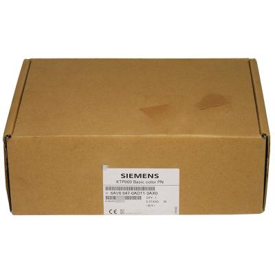 China SIEMENS SIMATIC HMI 6AV6647-0AD11-3AX0 SIMATIC KTP600 PN Basic Panel 6-in, Color, Ethernet for sale