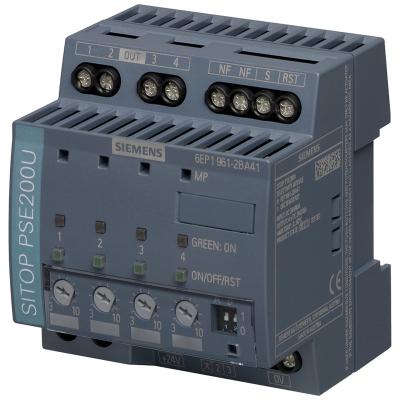 China SIEMENS	6EP1961-2BA41 SITOP PSE200U 10 A selectivity module 4-channel input: 24 V DC/40 A output: 24 V DC/4x 10 A thresh for sale