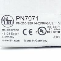 China IFM PRESSURE SENSOR WITH DISPLAY PN7071 PN-250-SER14-QFRKG/US/ /V for sale