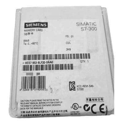 China SIEMENS 6ES7953-8LF20-0AA0 S7 MICRO MEMORY CARD FOR S7-300/C7/ET 200, 3, 3V NFLASH, 64 KB for sale