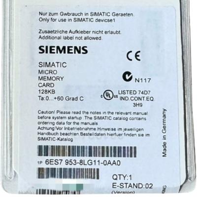 China SIEMENS 6ES7953-8LG11-0AA0 S7  MICRO MEMORY CARD F. S7-300/C7/ET 200S IM151 CPU, 3.3 V NFLASH, 128 KBYTES for sale