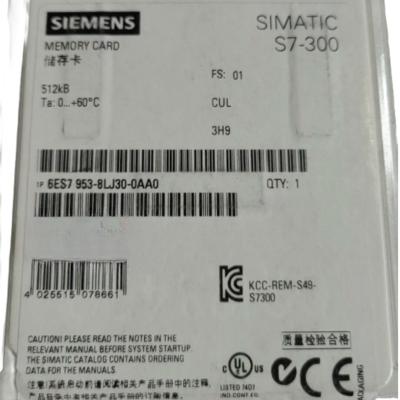 China SIEMENS 6ES7953-8LJ30-0AA0 SIMATIC S7-300/C7/ET200MICRO MEMORY CARD FOR S7-300/C7/ET 200, 3, 3V NFLASH, 512 KB for sale