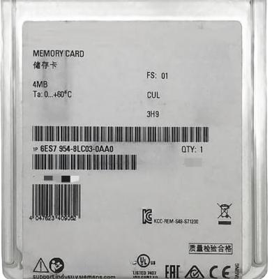 China SIEMENS 6ES7954-8LC03-0AA0 SIMATIC S7-1200 MEMORY CARD FOR S7-1X 00 CPU/SINAMICS, 3, 3 V FLASH, 4 MB for sale