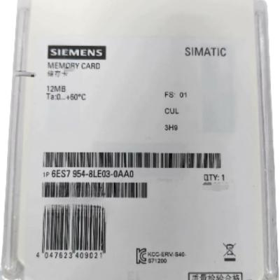 China SIEMENS 6ES7954-8LE03-0AA0 SIMATIC S7-1200 MEMORY CARD FOR S7-1X00 CPU/SINAMICS, 3,3 V FLASH, 12 MBYTE NOTES for sale