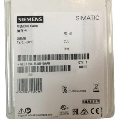 China SIEMENS 6ES7954-8LL03-0AA0 SIMATIC S7-1X00 MEMORY CARD FOR S7-1X00 CPU, 3,3 V FLASH, 256 MBYTE NOTES for sale