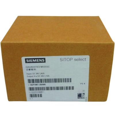 China SIEMENS 6EP1961-2BA00 SITOP SELECT DIAGNOSTICS MODULE 4-CHANNEL INPUT: 24 V DC/40 A OUTPUT: 24 V DC/4X 10 A for sale