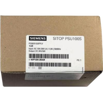 China SIEMENS 6EP1334-2BA20 SITOP PSU100S 24 V/10 A STABILIZED POWER SUPPLY INPUT: 120/230 V AC OUTPUT: 24 V DC/10 A for sale