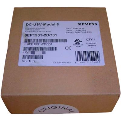 China SIEMENS 6EP1931-2DC31 SITOP DC UPS MODULE 24 V/6 A UNINTERRUPTIBLE POWER SUPPLY WITH SERIAL INTERFACE for sale