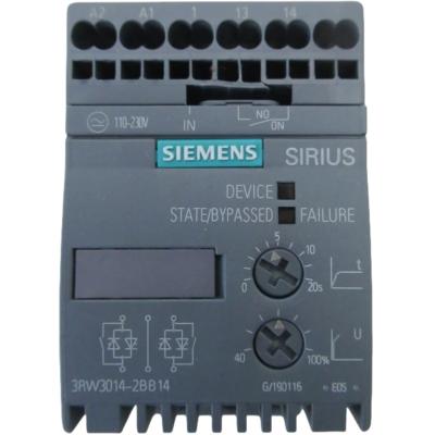 China SIEMENS 3RW3014-2BB14 SIRIUS SOFT STARTER S00 6.5 A, 3 KW/400 V, 40 °C 200-480 V AC, 110-230 V AC/DC SPRING-TYPE for sale