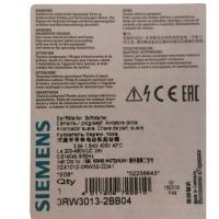 China SIEMENS 3RW3013-2BB04 SIRIUS SOFT STARTER S00 3.6 A, 1.5 KW/400 V, 40 °C 200-480 V AC, 24 V AC/DC SPRING-TYPE TERMINALS for sale