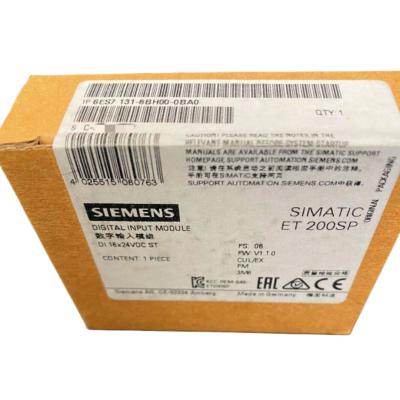 China SIEMENS 6ES7131-6BH00-0BA0 SIMATIC ET200SP DIGITAL INPUT MODULE, 16-POINT, 24VDC  STANDARD, SUITABLE FOR BU TYPE A0 for sale