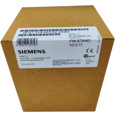 China SIEMENS 6ES7314-6CF02-0AB0 SIMATIC S7-300, CPU 314C-2DP COMPACT CPU WITH MPI, 24 DI/16 DO, 4AI, 2AO, 1 PT100 for sale