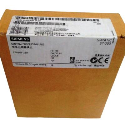 China SIEMENS 6ES7315-6FF04-0AB0 SIMATIC S7-300F  CPU 315F-2DP FAIL-SAFE MODULE WITH MPI INTEGR. POWER SUPPLY 24 V DC for sale