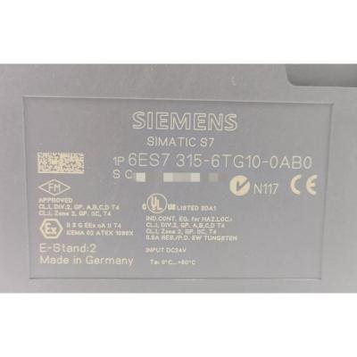 China SIEMENS 6ES7315-6TG10-0AB0 SIMATIC S7-300, CPU 315T-2 DP  INTEGRATED I/O FOR TECHNOLOGY FRONT CONNECTOR (1 X 40PIN) for sale
