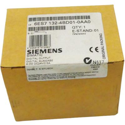China SIEMENS 6ES7132-4BD01-0AA0 SIMATIC DP, 5 ELECTRON. MODULES FOR ET 200S, 4 DO STANDARD DC 24V/0.5A, 15 MM WIDTH for sale