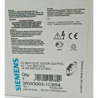 China SIEMENS 3RW3003-1CB54 SIRIUS SOFT STARTER 22.5MM 3 A, 1.1 KW/400 V, 40 °C 200-400 V AC, 24-230 V AC/DC SCREW TERMINALS for sale
