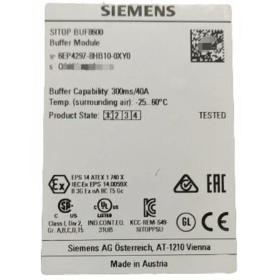 China SIEMENS 6EP4297-8HB10-0XY0 SITOP BUF8600 300MS BUFFER MODULE FOR PSU8600 BUFFER CAPACITY 300 MS/40 A for sale