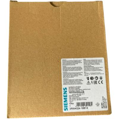 China SIEMENS 3RW4024-1BB14 SIRIUS SOFT STARTER S0 12.5 A, 5.5 KW/400 V, 40 °C 200-480 V AC, 110-230 V AC/DC SCREW TERMINALS for sale