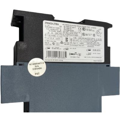 China SIEMENS 3RW4024-2TB04 SIRIUS SOFT STARTER S0 12.5 A, 5.5 KW/400 V, 40 °C 200-480 V AC, 24 V AC/DC for sale