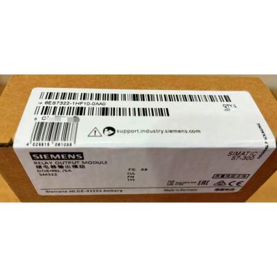 China SIEMENS 6ES7322-1HF10-0AA0 SIMATIC S7-300 SM322 DIGITAL OUTPUT, 8-P, RELAY 5A CONNECTORS WITH SPRING-LOADED for sale
