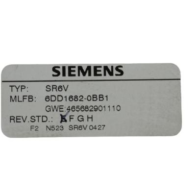 China SIEMENS 6DD1682-0BB1 SIMADYN D MODULE SUBRACK SR6-V 1 50/60HZ 230 V AC 6 EP, L-BUS W X H X D: 225 X 340 X 280 for sale