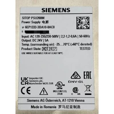China SIEMENS 6EP1333-3BA10-8AC0 SITOP PSU200M PLUS 5 A STABILIZED POWER SUPPLY INPUT: AC 120-230/230-500 V for sale