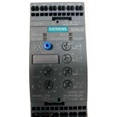 China SIEMENS 3RW4026-2TB04 SIRIUS SOFT STARTER S0 25 A, 11 KW/400 V, 40 °C 200-480 V AC, 24 V AC/DC SPRING-TYPE TERMINALS for sale