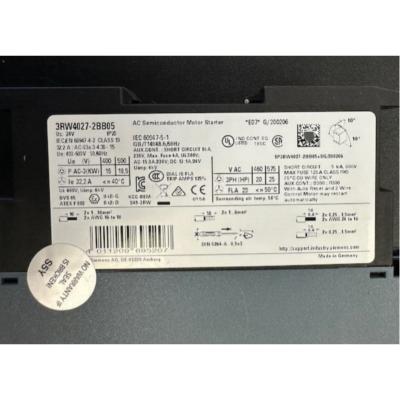 China SIEMENS 3RW4027-2BB05 SIRIUS SOFT STARTER S0 32 A, 18.5 K KW/500 V, 40 °C 400-600 V AC, 24 V AC/DC SPRING-TYPE for sale