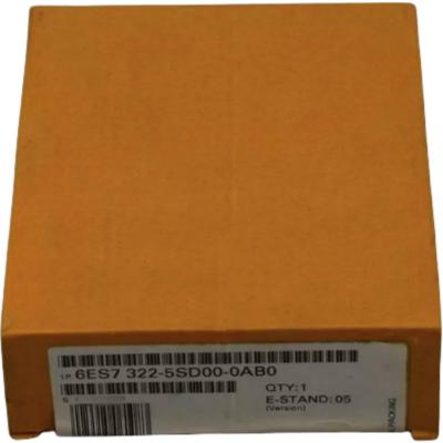 China SIEMENS 6ES7322-5SD00-0AB0 SIMATIC S7, DIGITAL OUTPUT SM 322, ISOLATED, 4 DO, 24 V DC, 10 MA, 1 X 20-POLE, FOR SIGNALS for sale