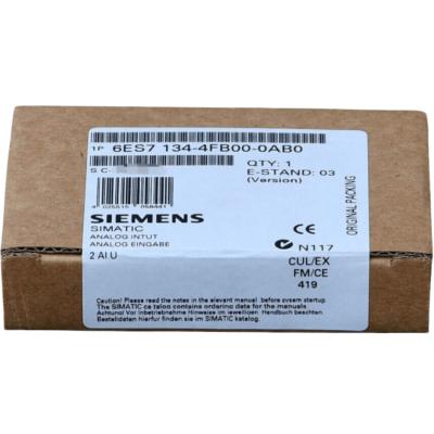China SIEMENS 6ES7134-4FB00-0AB0 SIMATIC DP, ELECTRONIC MODULE FOR ET 200S, 2 AI STANDARD 15 MM WIDE +/-10 V; 13 BIT + SIGN for sale