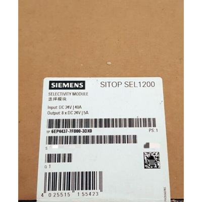 China SIEMENS 6EP4437-7FB00-3DX0 SITOP SEL1200 5 A SELECTIVITY MODULE 8-CHANNEL WITH SWITCHING CHARACTERISTIC INPUT: 24 V DC for sale