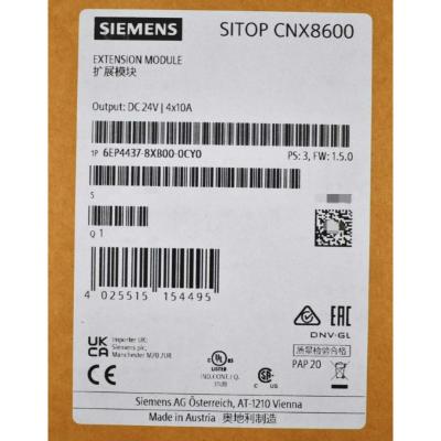 China SIEMENS 6EP4437-8XB00-0CY0 SITOP CNX8600 4X10 A EXPANSION MODULE FOR PSU8600 OUTPUT: 24 V DC/4X 10 A for sale